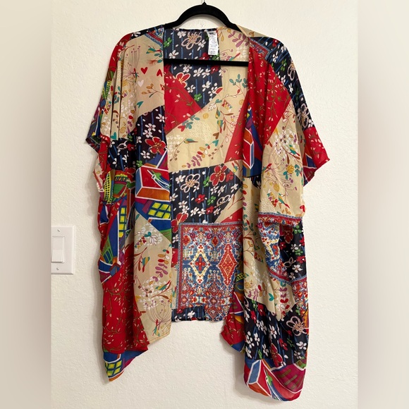 Kmart | Tops | Colorful Patchwork Kimono | Poshmark